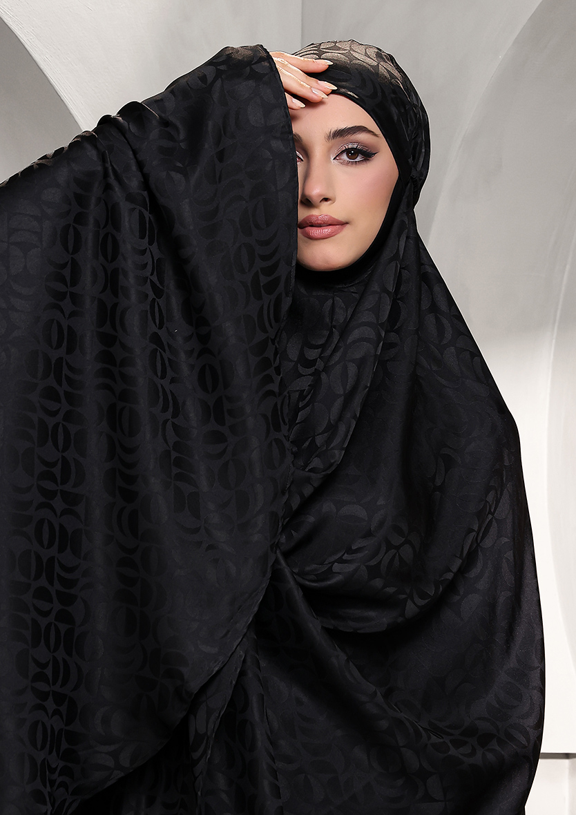 Hilal Black -Women prayer set - Bokitta Subang Jaya